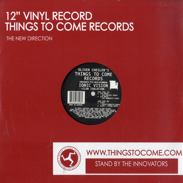 Club Isolation by Ionic Vision - thehardstore.com – The Hard Store UK